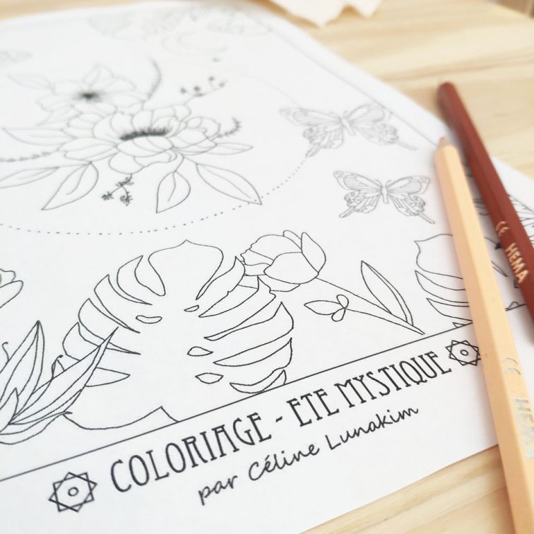 Colouring pages to download for free - Celine Lunakim